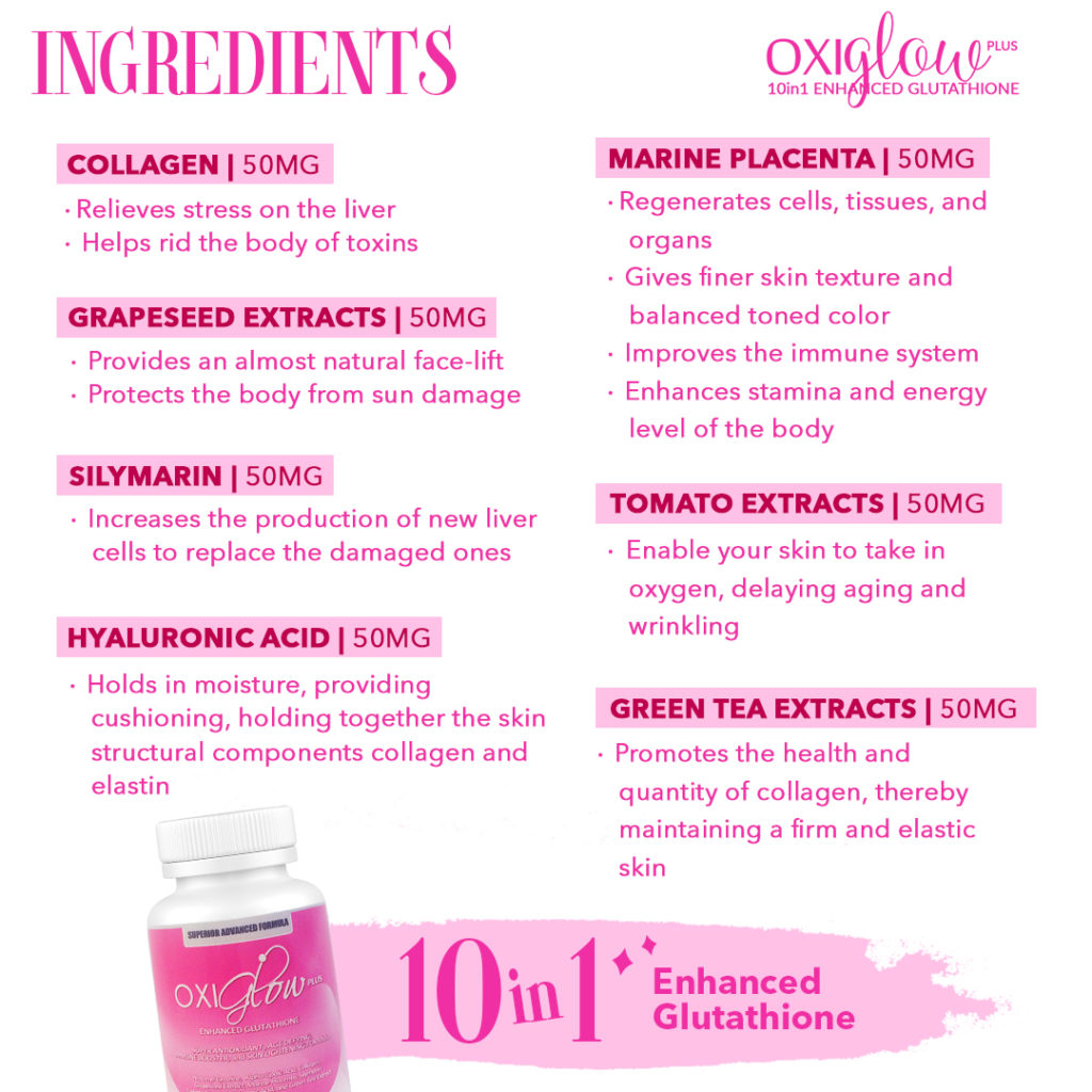 Oxiglow Plus 10 in 1 Enhanced Glutathione Tablets - Magic Potions