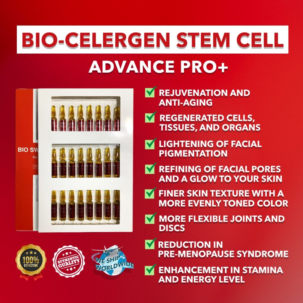 Bio Swiss Bio Celergen Stem Cell Injection - 30 Ampoules - Magic Potions